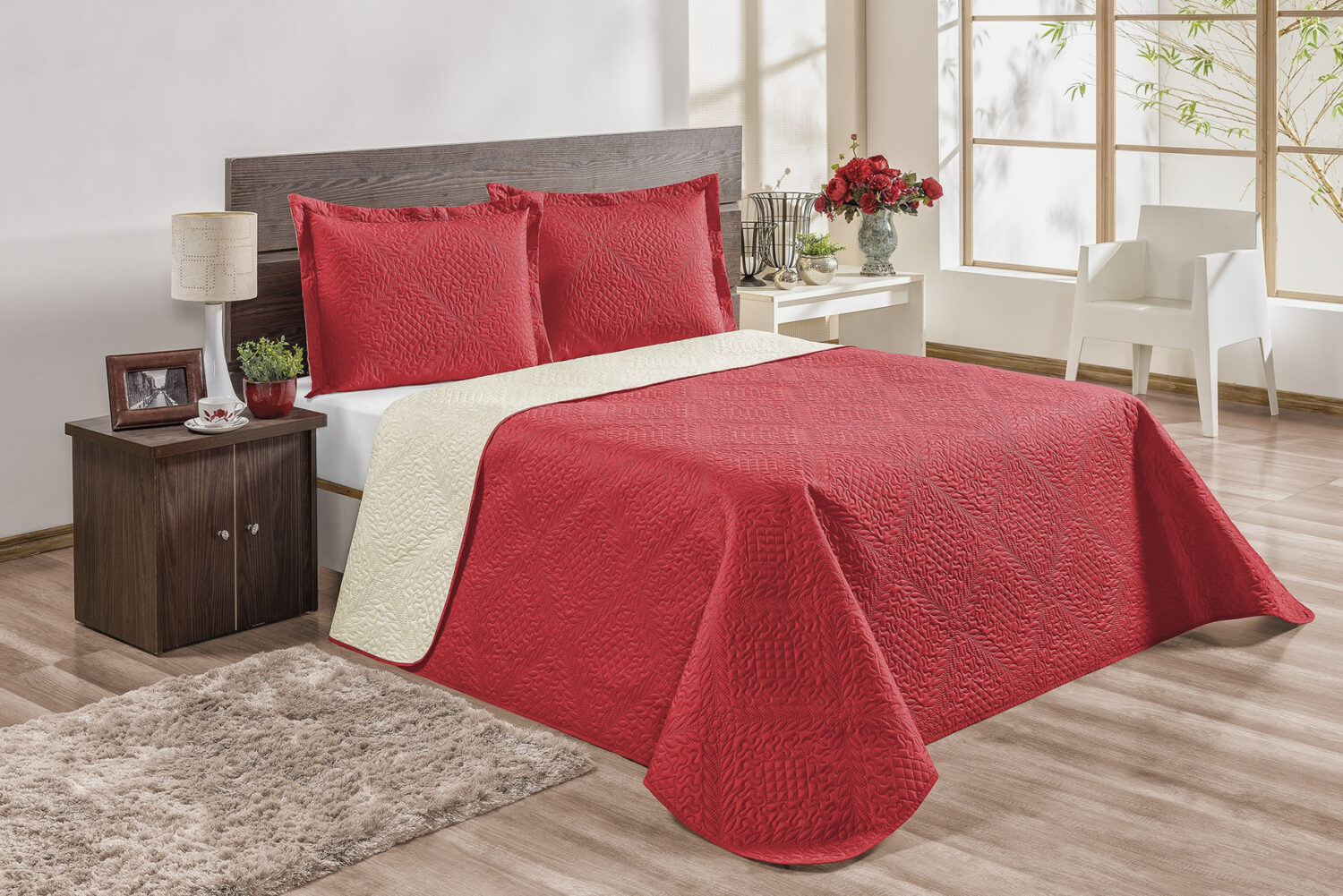 Cobre Leito Casal Queen Premium 03 Pe as Madric